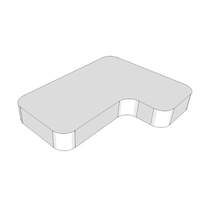 BIM objects - Free download! A5030 - Bench, Stall, Shower, Built In ...