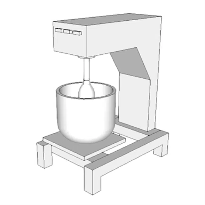 BIM objects - Free download! K4200 - Mixer, Table Mounted | BIMobject