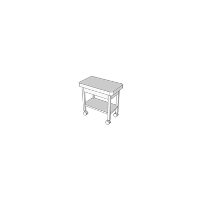 BIM objects - Free download! M8825 - Table, Instrument/Dressing, CRS ...