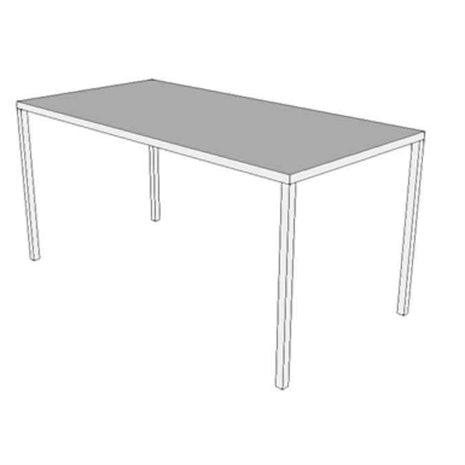 BIM objects - Free download! F0780 - Table, Work | BIMobject