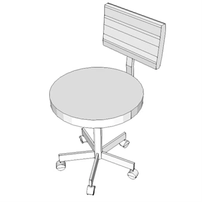 BIM objects - Free download! D3380 - Stool, Operating, Dental, Doctor ...