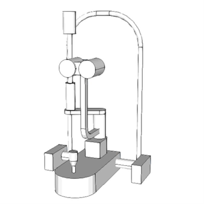 BIM objects - Free download! M5530 - Lamp, Slit, w/Applanation ...