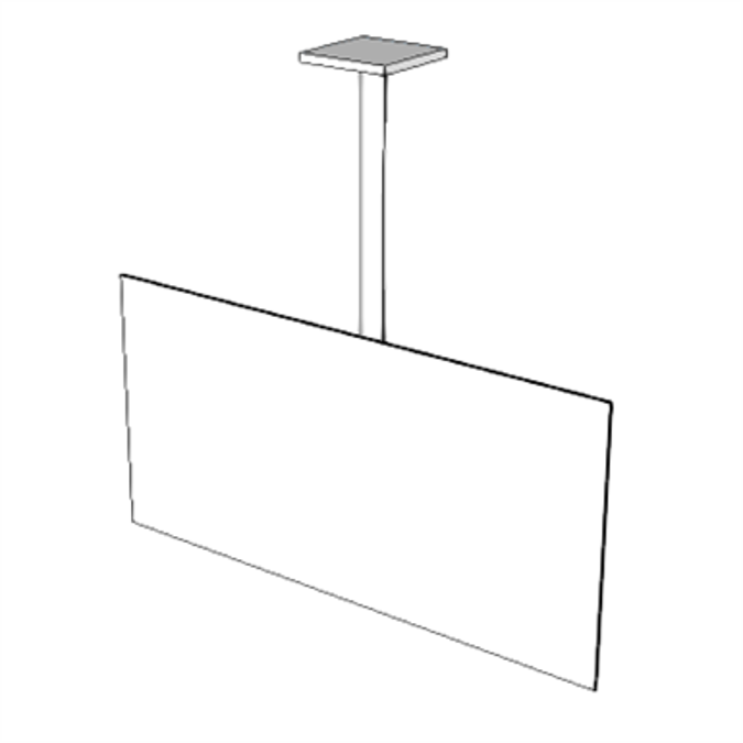 BIM objects - Free download! A5215 - Bracket, Television, Ceiling ...