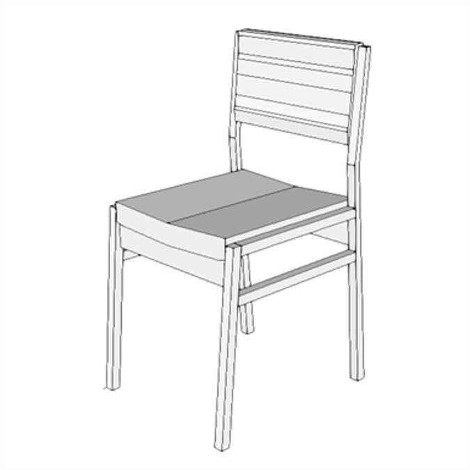 BIM objects - Free download! F0225 - Chair, Dining Room | BIMobject