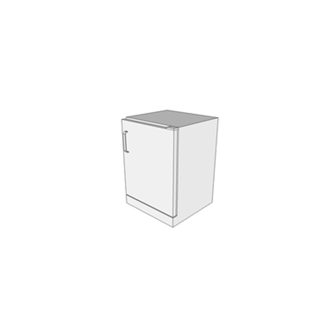 BIM objects - Free download! R5135 - Freezer, Undercounter, 5 Cubic ...
