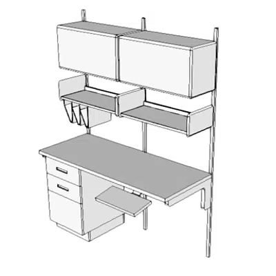 BIM objects - Free download! Computer Cart | BIMobject