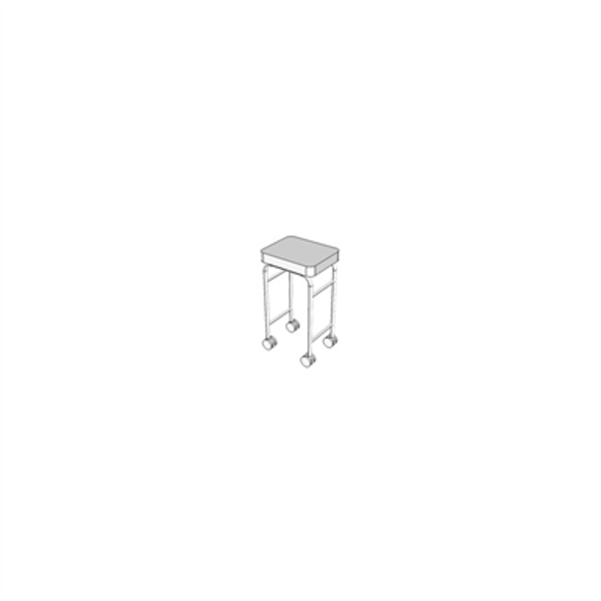 BIM objects - Free download! M8830 - Table, Instrument/Dressing, Mobile ...