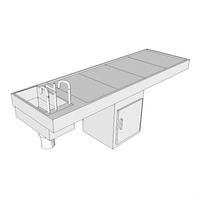 Objetos BIM - ¡Descarga gratis! L9711 - Table, Autopsy, Stationary ...