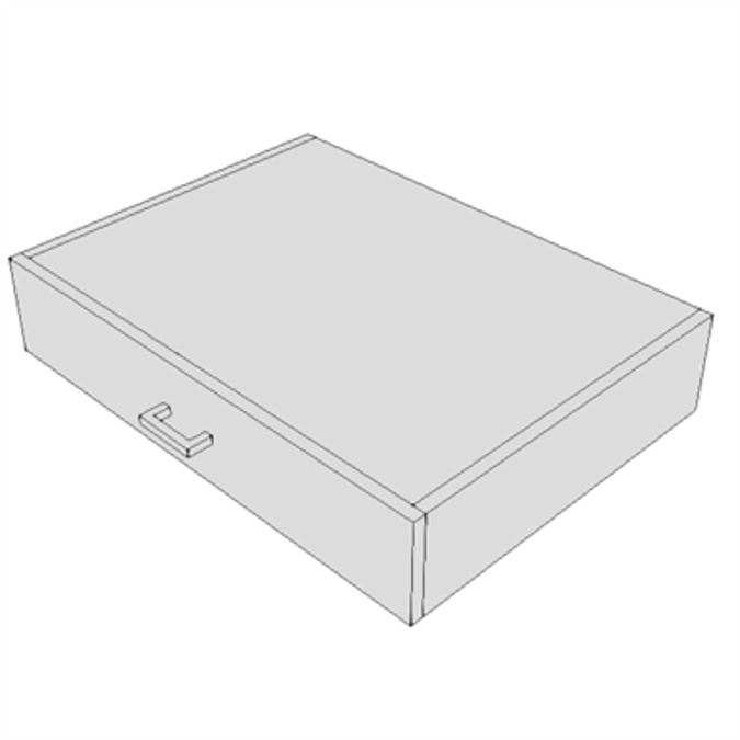 BIM objects - Free download! C0044 - Frame, Apron, 1 Drawer | BIMobject