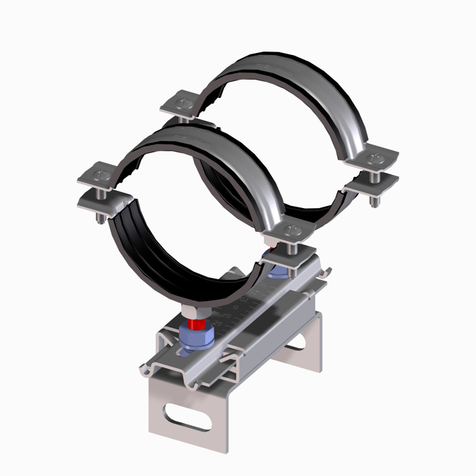 BIM objects - Free download! DN5 Split Clamp with or without Sliding ...