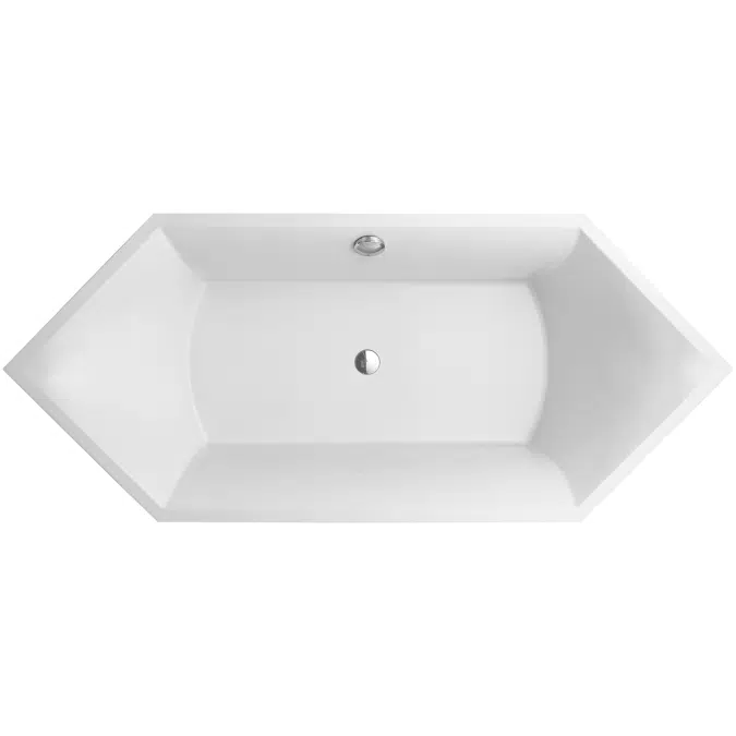 BIM objects - Free download! Squaro Hexagonal bath | BIMobject