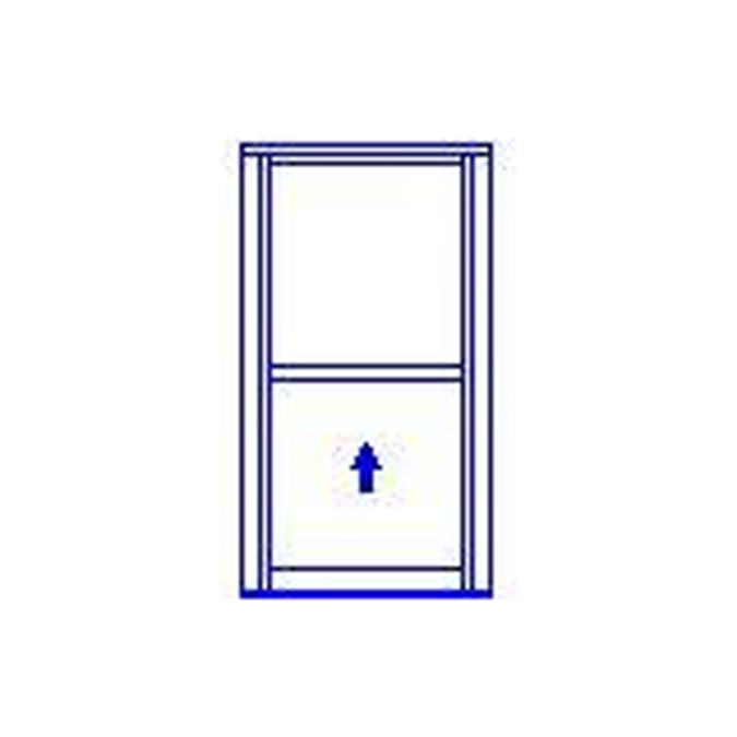 BIM objects - Free download! Series 3450 Thermal Commercial Window, 3-1 ...