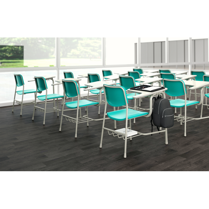 BIM objects - Free download! Monoblock chairs line 43 | BIMobject