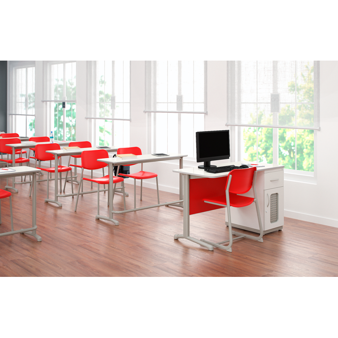 BIM objects - Free download! Teacher's tables | BIMobject