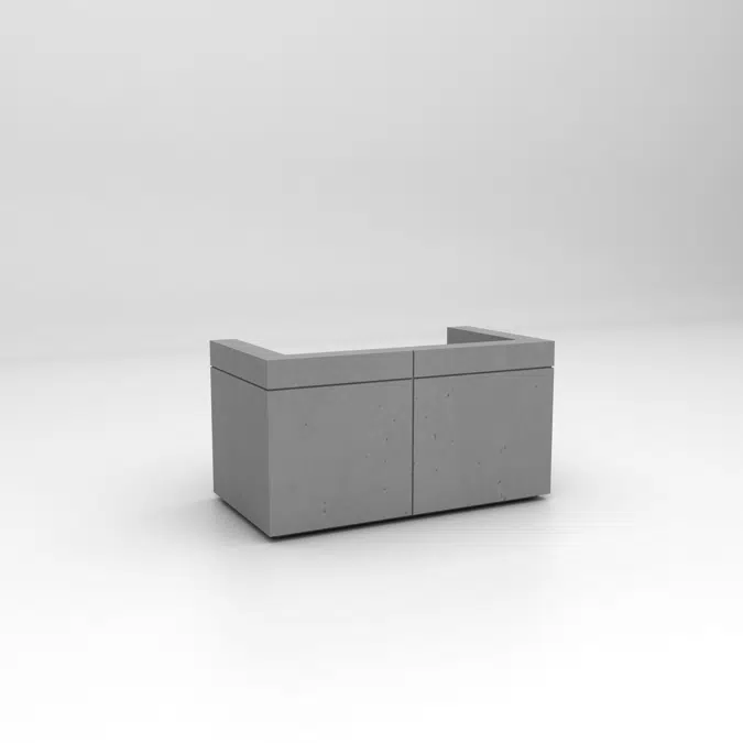 BIM objects - Free download! Lintel Desk Configuration 1 | BIMobject