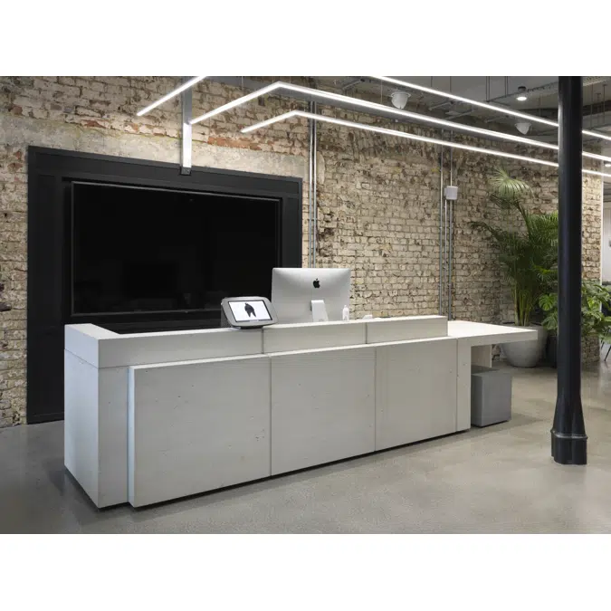 BIM objects - Free download! Volume Desk Configuration 8 | BIMobject