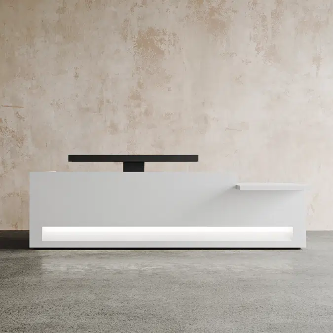 BIM objects - Free download! Blok Desk Configuration 2 | BIMobject