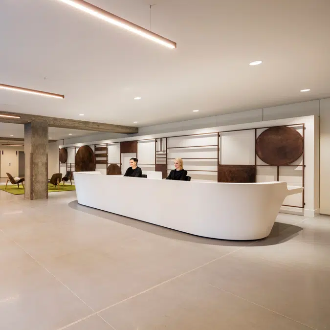 BIM objects - Free download! Mono Desk Configuration 2 | BIMobject