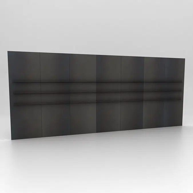 BIM objects - Free download! Metal Wall Panels Configuration 7 | BIMobject