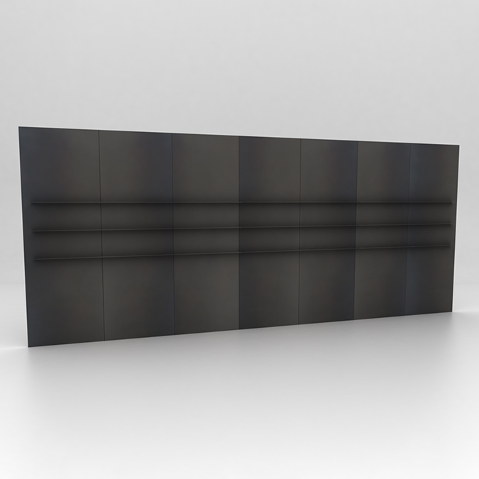 BIM objects - Free download! Metal Wall Panels Configuration 7 | BIMobject