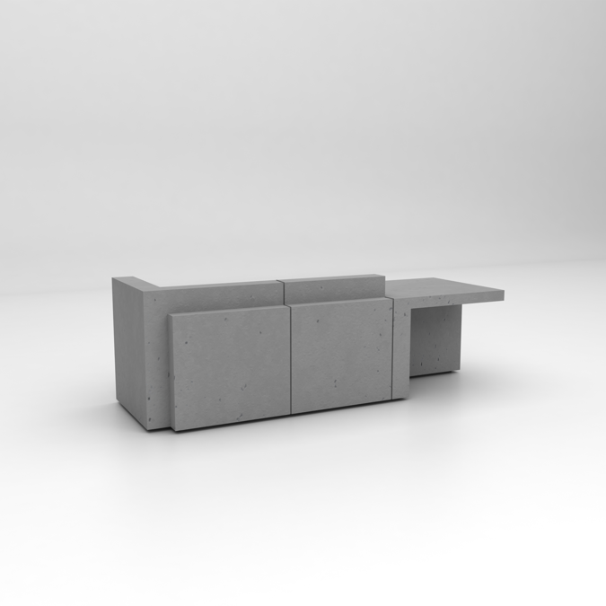 BIM objects - Free download! Volume Desk Configuration 3 | BIMobject