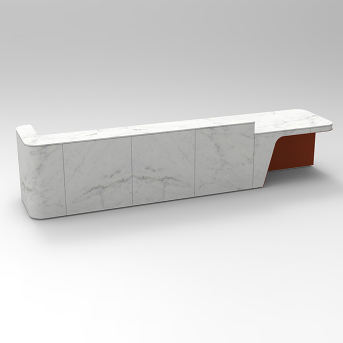 BIM object - ดาวน์โหลดฟรี! Join Desk Stone Configuration 5 | BIMobject