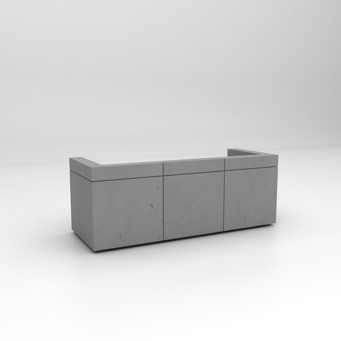 BIM objects - Free download! Lintel Desk Configuration 2 | BIMobject