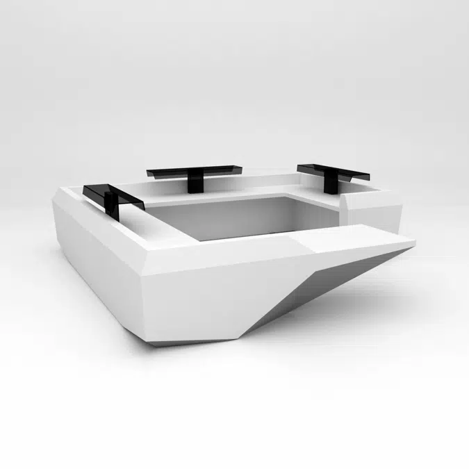 BIM objects - Free download! Fold Desk Configuration 10 | BIMobject