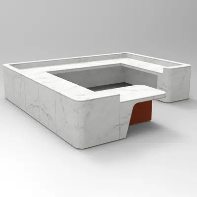 BIM objects - Free download! reception desk | BIMobject