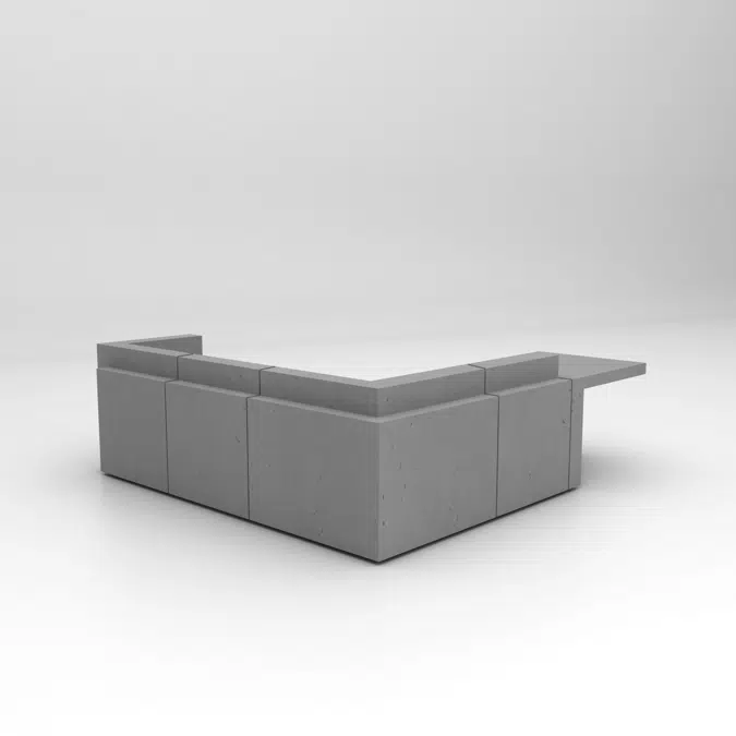 BIM objects - Free download! Volume Desk Configuration 9 | BIMobject