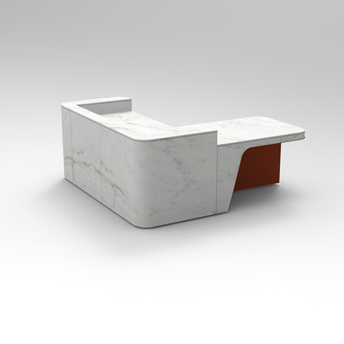 BIM object - ดาวน์โหลดฟรี! Join Desk Stone Configuration 10 | BIMobject