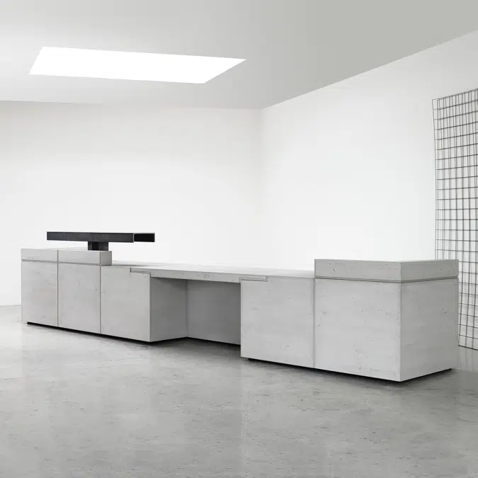 BIM objects - Free download! Lintel Desk Configuration 9 | BIMobject