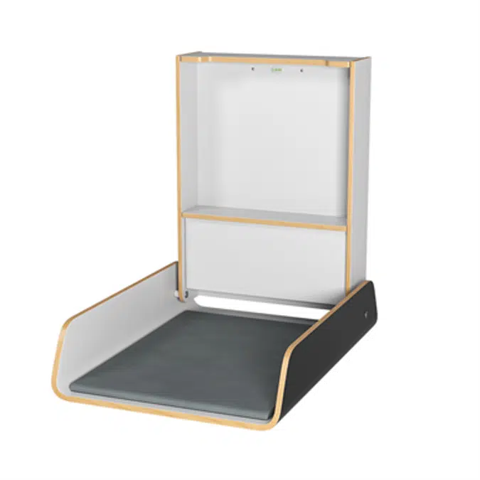 BIM objects - Free download! Changing table Konstant - Wall mounted | BIMobject