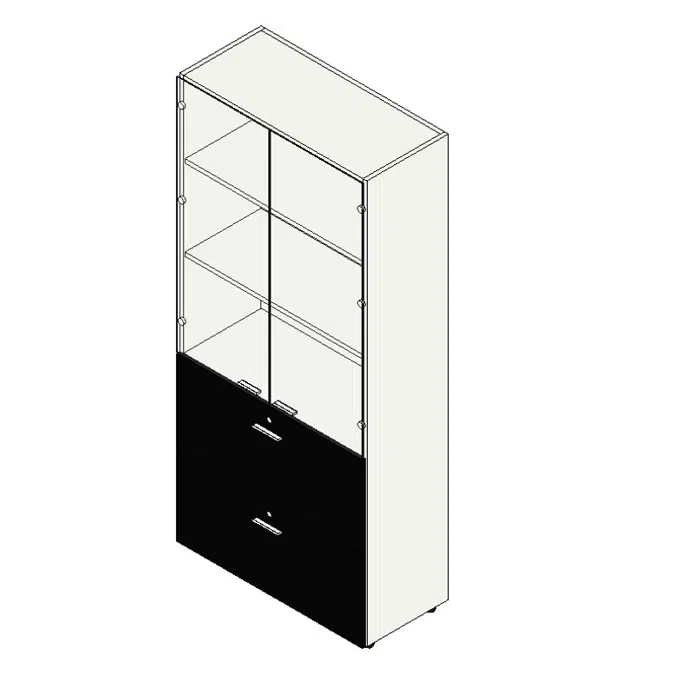 BIM objects - Free download! Rockworth Cabinet Freestanding Cabinet ...