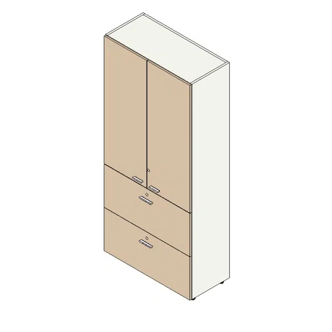 BIM objects - Free download! Rockworth Cabinet Freestanding Cabinet ...