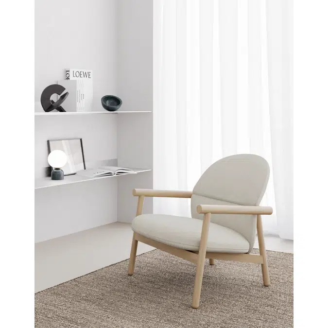 BIM objects - Free download! Rockworth NENE LOUNGE CHAIR | BIMobject