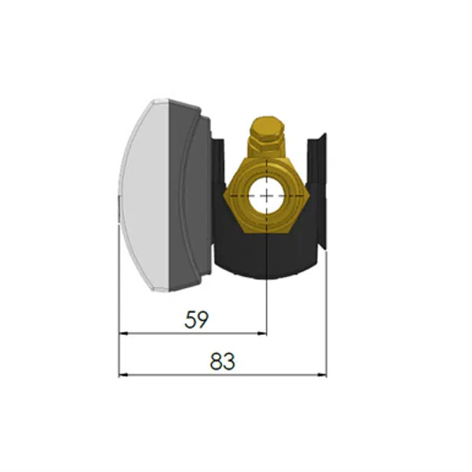 Objetos BIM - ¡Descarga gratis! MULTICAL® 302, qp 1.5 m³/h, G¾B (R½) x ...