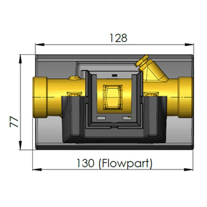 Objetos BIM - ¡Descarga gratis! MULTICAL® 302, qp 2.5 m³/h, G1B (R¾) x ...