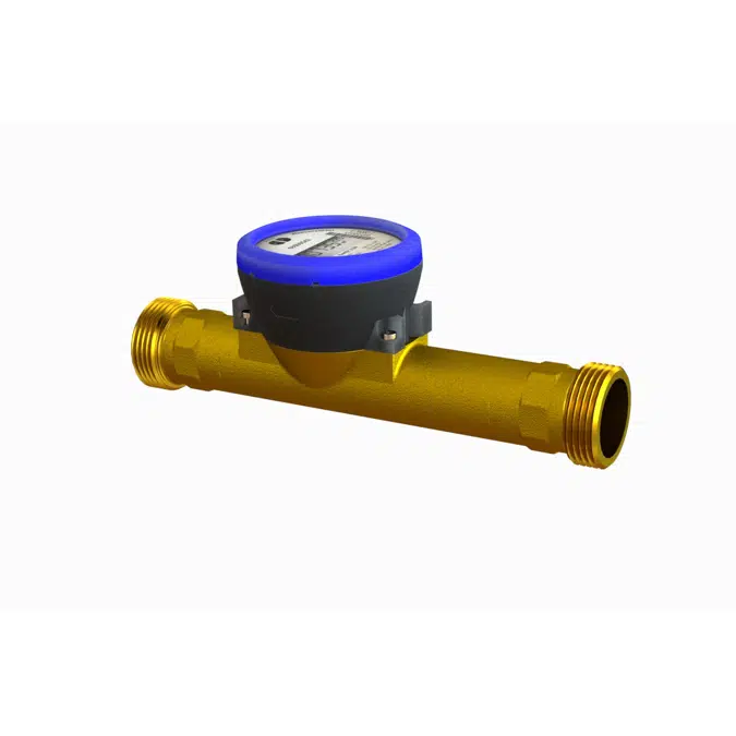 BIM objects - Free download! Water meter, flowIQ®3100, G1 1/2B (R5/4) x ...