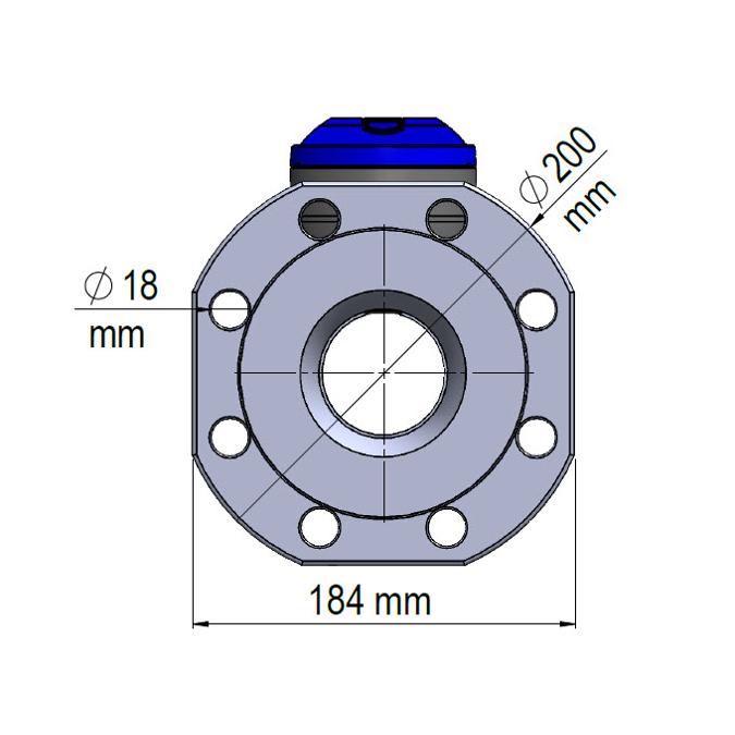 BIM objects - Free download! flowIQ®3200 EU, Q3=63 m³/h, DN 80x300 mm ...