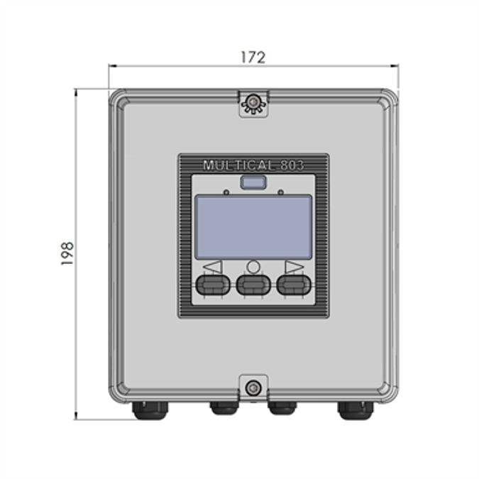 BIM objects - Free download! MULTICAL® 803, heat meter, cooling meter ...