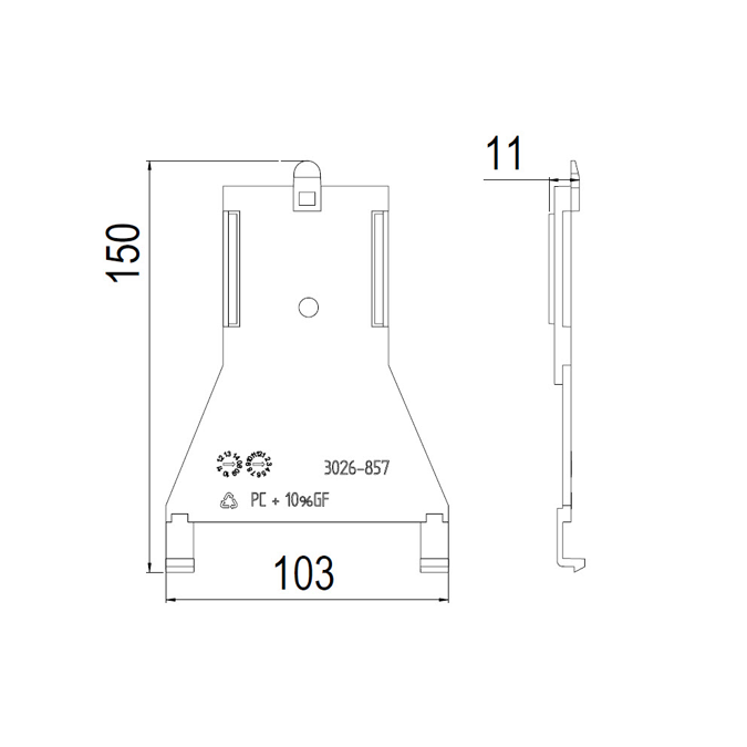 BIM objects - Free download! Kamstrup Bracket for Compact mounting for ...
