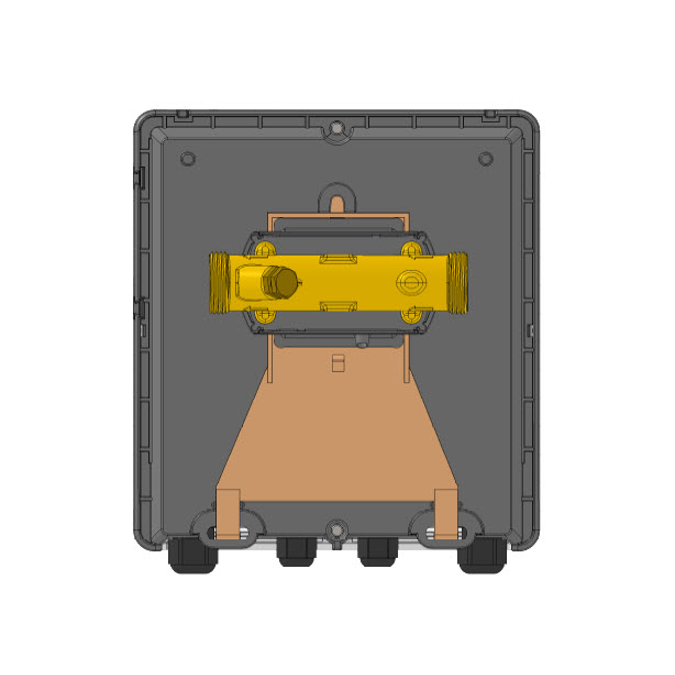 Objetos BIM - Download gratuito! Kamstrup Bracket for Compact mounting ...