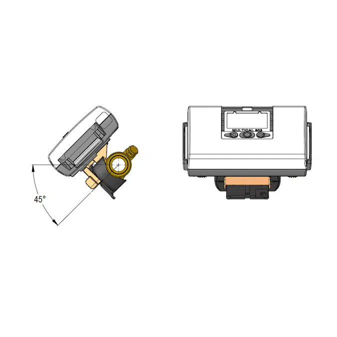 Objetos BIM - ¡Descarga gratis! Kamstrup Perpendicular Bracket for ...