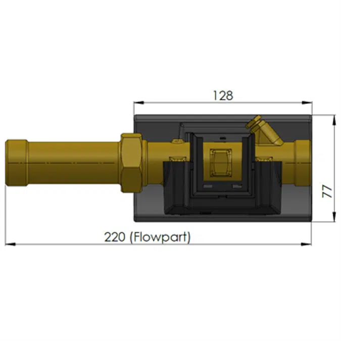Objetos BIM - ¡Descarga gratis! MULTICAL® 302, qp 1.5 m³/h, G1B (R¾) x ...