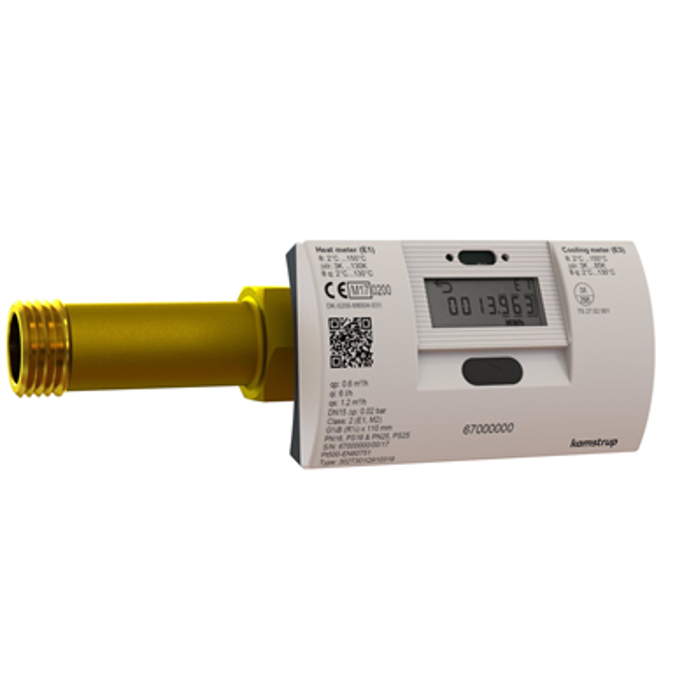 BIM objects - Free download! Z_MULTICAL® 302, qp 1.5 m³/h, G1B (R¾) x ...