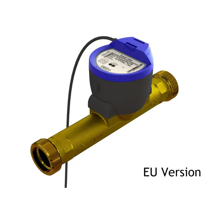 BIM objects - Free download! Water meter, flowIQ® 3200 – KWM3230, G1 1 ...