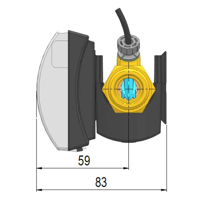 Objetos BIM - ¡Descarga gratis! Heat-, Cooling- or Heat/Cooling meter ...