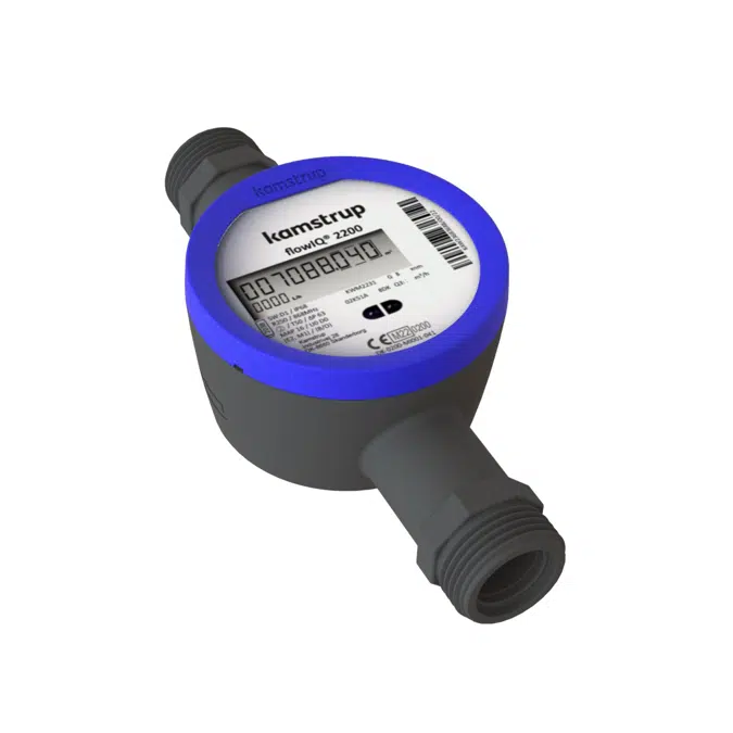 BIM objects - Free download! Water meter, flowIQ®2200 EU KWM 2231, G1B ...