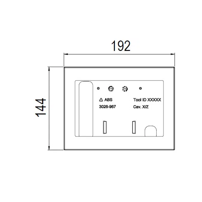 Objetos BIM - ¡Descarga gratis! Kamstrup Panel Bracket for MULTICAL ...